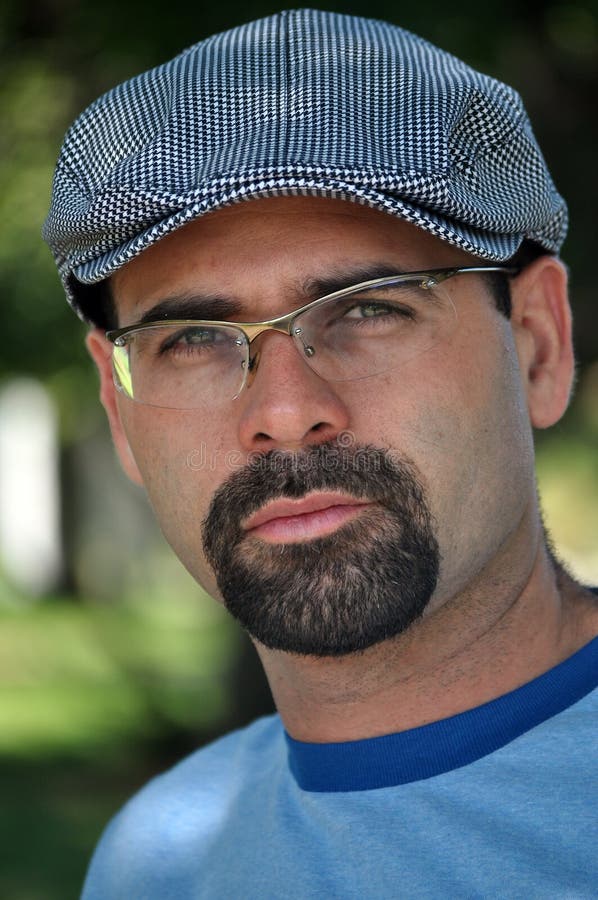 Man with a hat stock photo. Image of look, fashion, serous - 15926384