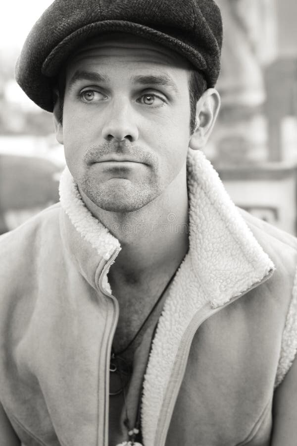 Male in ball cap stock photo. Image of face, alpha, tough - 751614