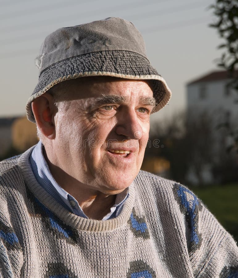 Man with a hat stock image. Image of eyebrows, face, farmer - 25302873