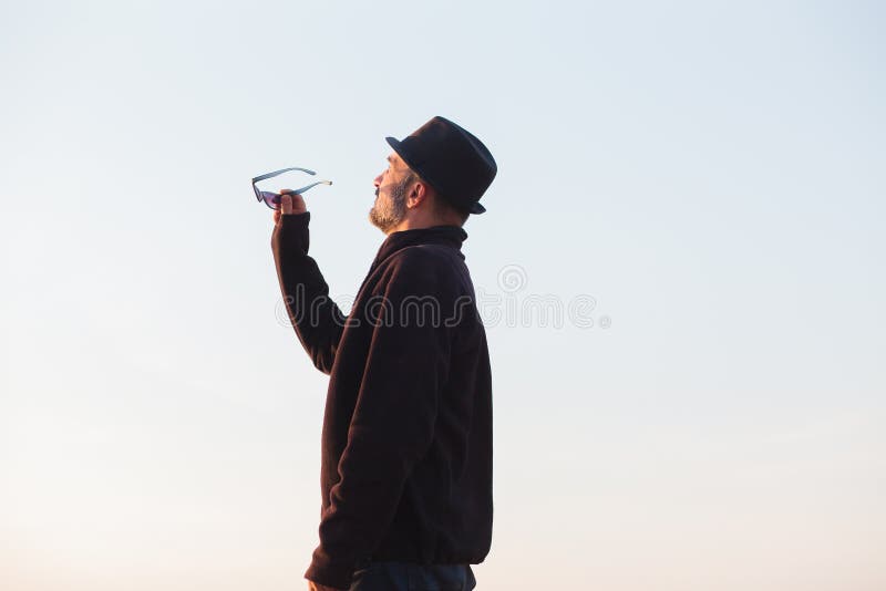 Old man looking up stock photo. Image of white, face - 32437384