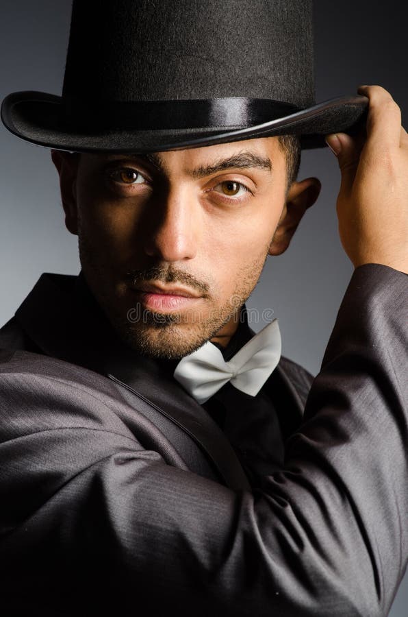 Man with hat stock photo. Image of bombin, case, professional - 58136870