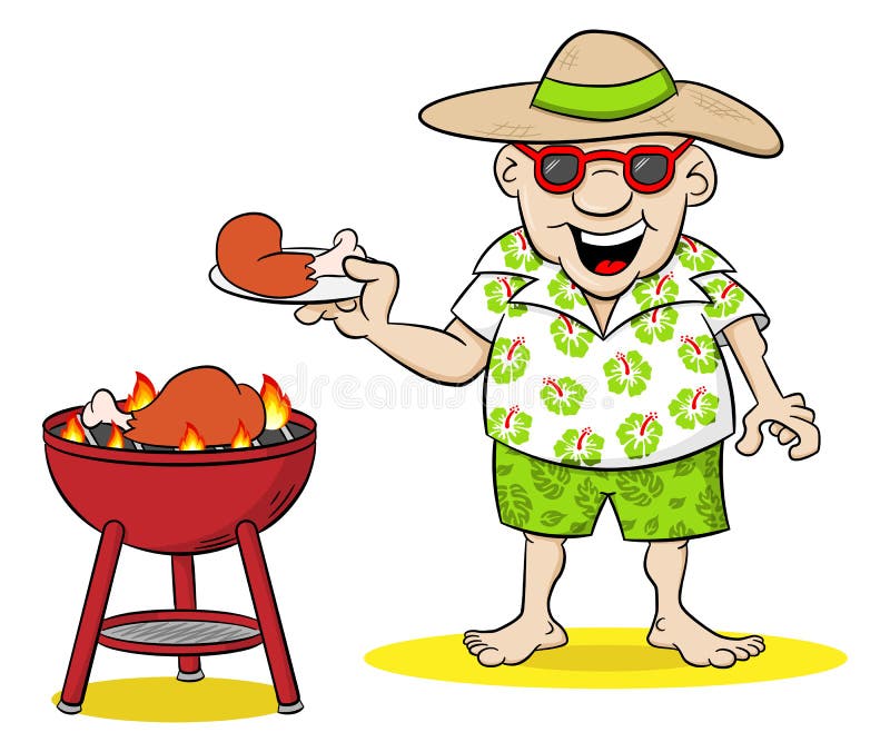 Bbq Cartoon Man Stock Illustrations – 1,471 Bbq Cartoon Man Stock ...