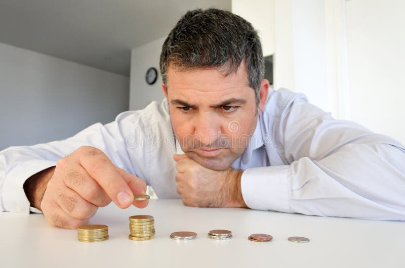Man Having Financial Problems Stock Photo - Image of people, economic ...