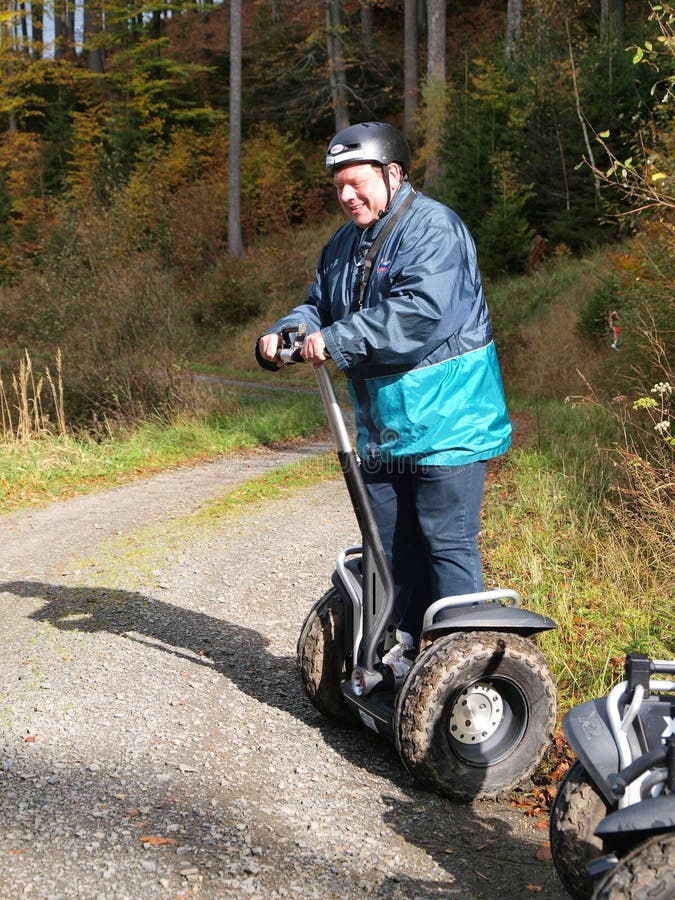 Man having fun on segway stock photo. Image of modern - 62214036