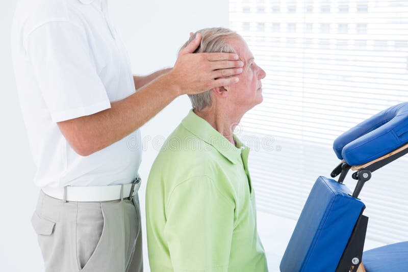 Man having head massage stock image. Image of peaceful - 54760269
