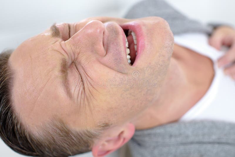 Man having heart attack stock image. Image of painful - 84625529