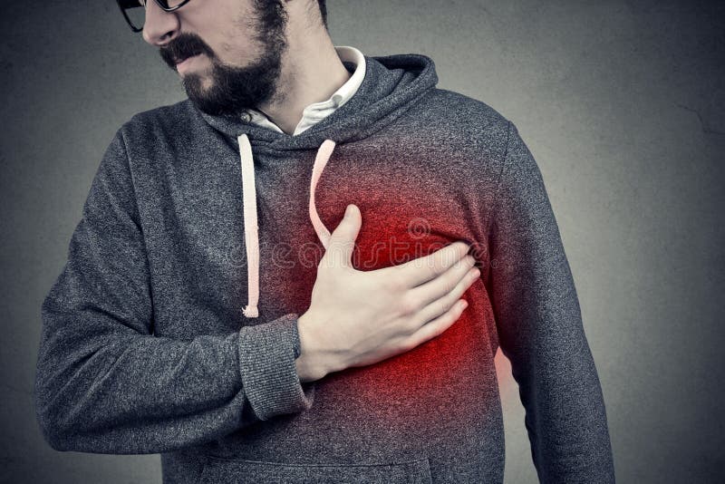 Man having a heart attack stock image. Image of concept - 110773405