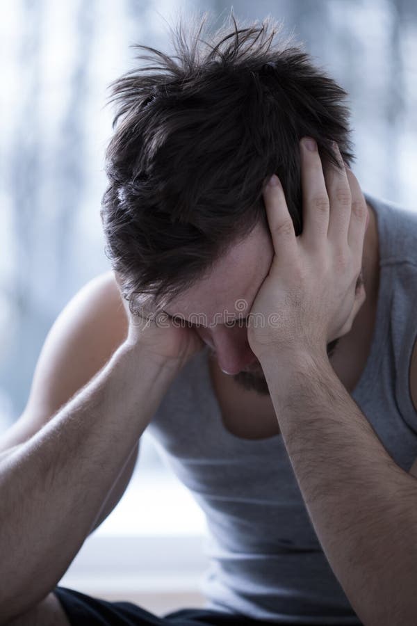 Man Having Serious Problems Stock Photo - Image of problems, disorder ...