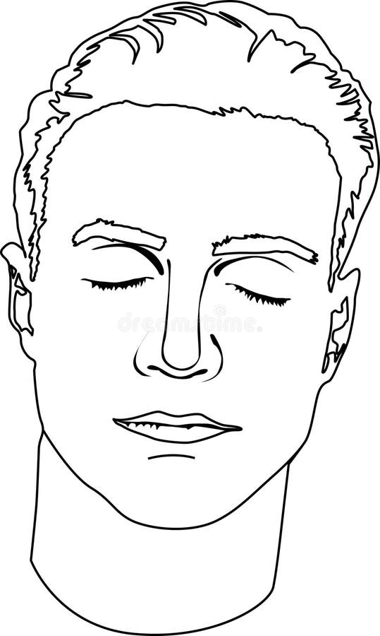 Closed Eyes Nose Stock Illustrations – 717 Closed Eyes Nose Stock ...