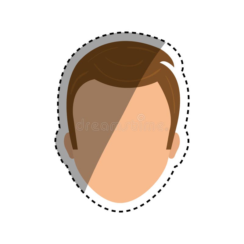 Man head faceless stock illustration. Illustration of male - 82548025