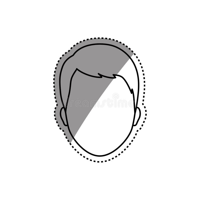 Man head faceless stock illustration. Illustration of portrait - 83261638