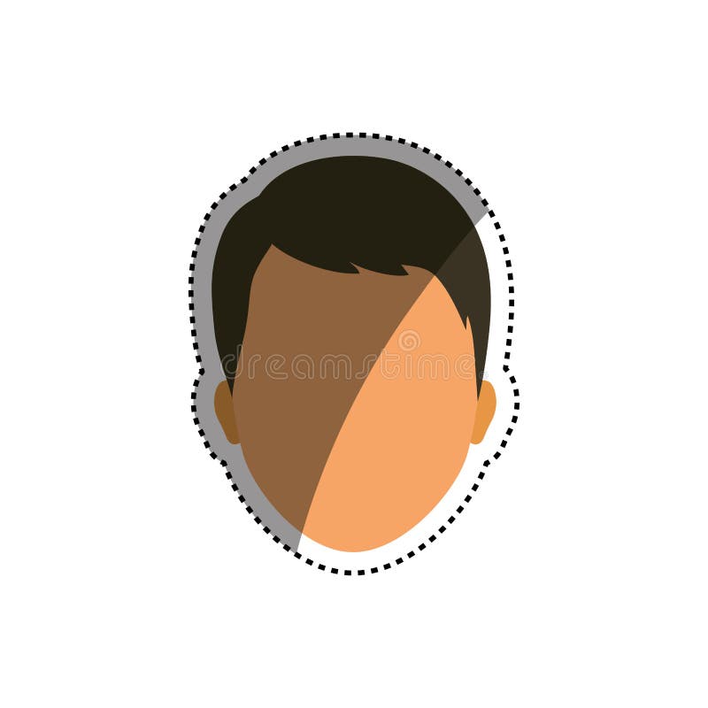Man head faceless stock vector. Illustration of user - 83240427