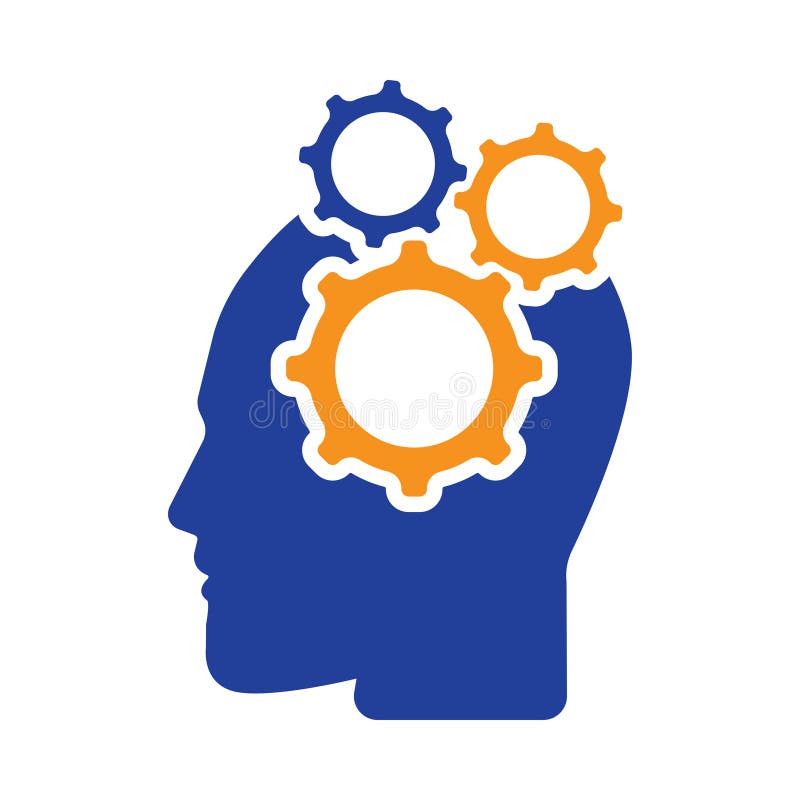 Man, Head, Gear, Setting, Human Management Icon Stock Vector ...
