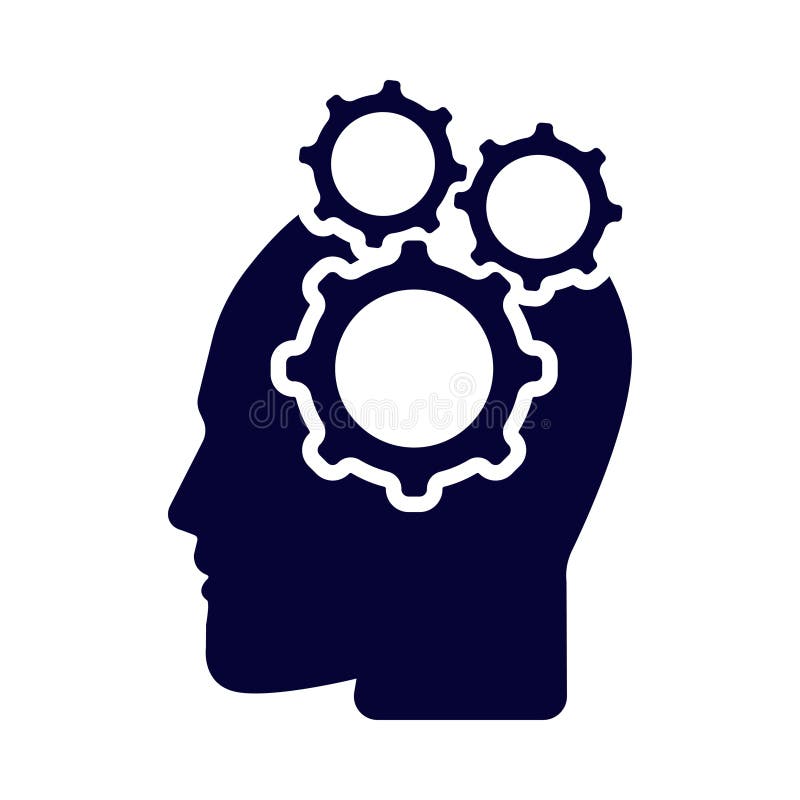 Man, Head, Gear, Setting, Human Management Icon Stock Vector ...