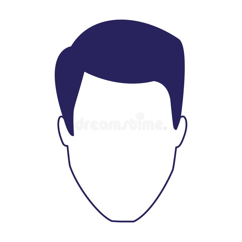 Man head icon, flat design stock vector. Illustration of faceless ...