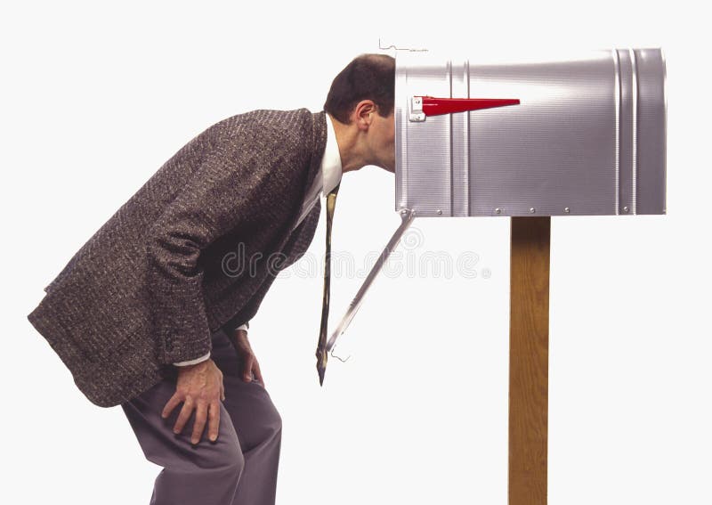 Waiting for Mailman stock vector. Illustration of mailbox - 17589550