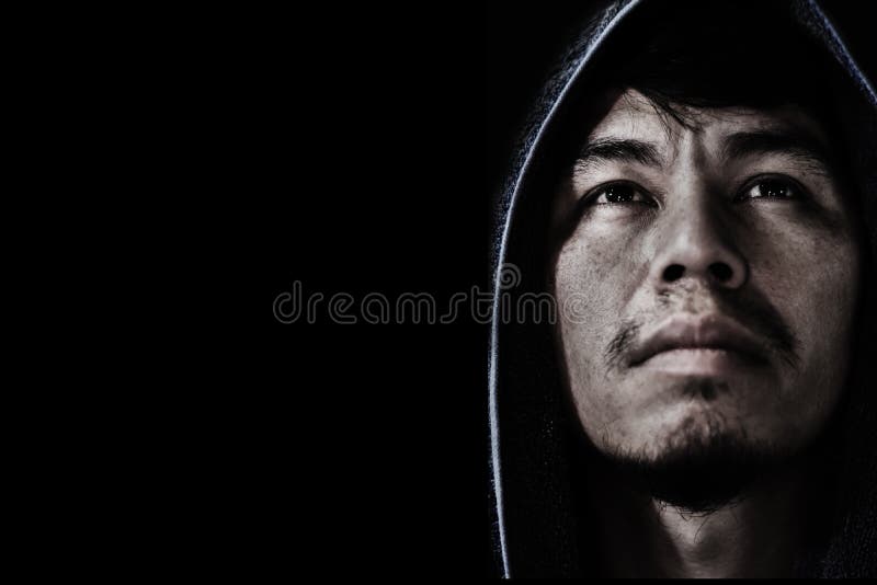 Man in Head Scarf, Full of Hope, Happy Expression, Looking for Stock ...