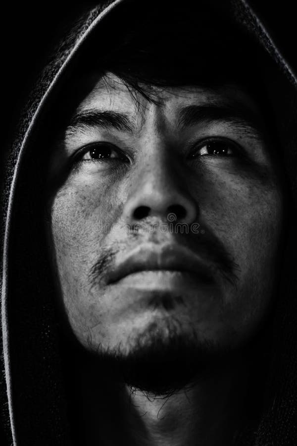 Man in Head Scarf, Full of Hope, Happy Expression, Looking for Stock ...