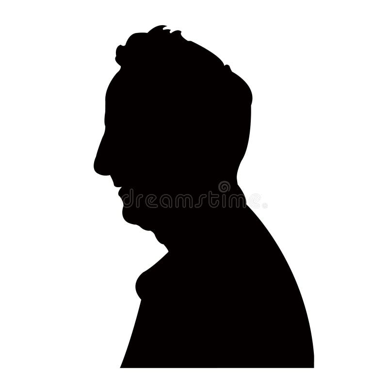A Man Head Silhouette Vector Stock Vector - Illustration of human ...
