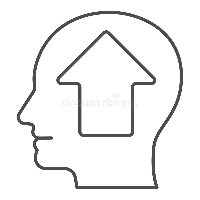 Human Head Arrow Think Stock Illustrations – 1,539 Human Head Arrow ...