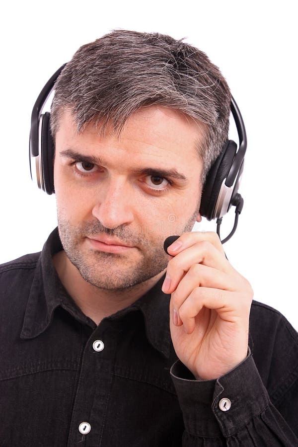 Man with Headphone on His Head Stock Photo - Image of lifestyle, glad ...