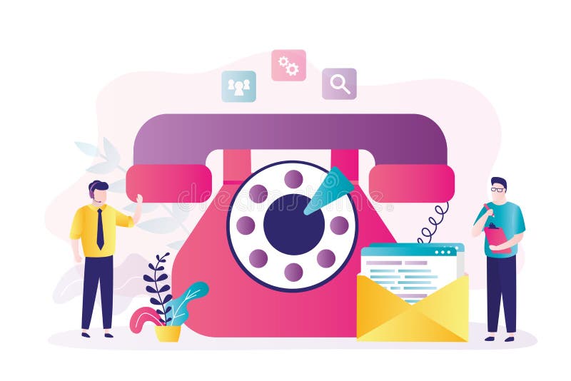 Contact Us Men Phone Stock Illustrations – 24 Contact Us Men Phone ...