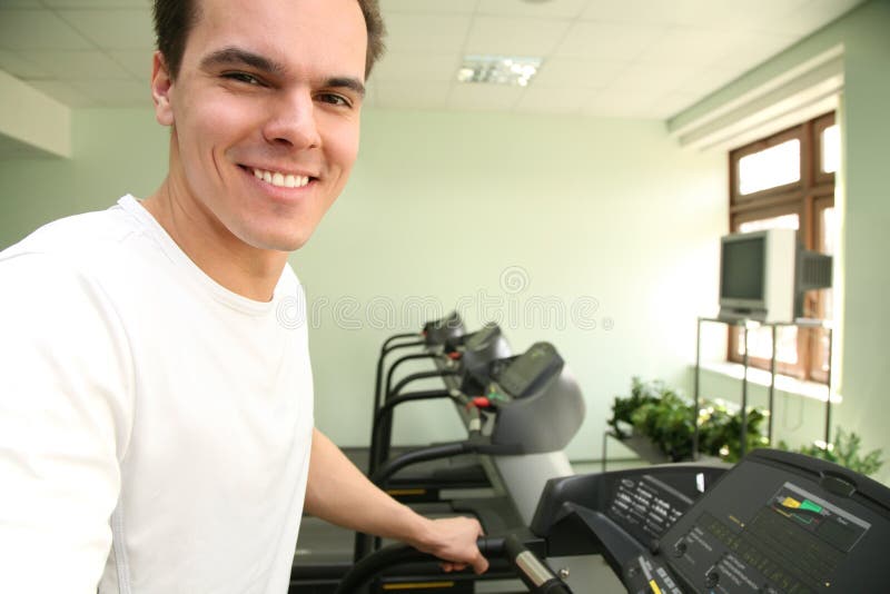 Man in health club stock image. Image of club, energy - 2238525