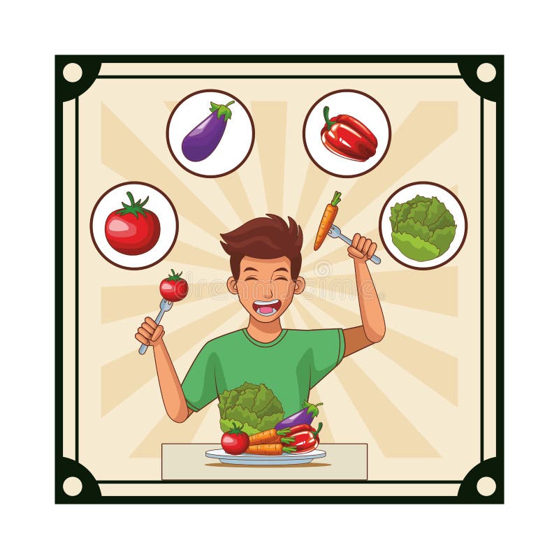 Man healthy food stock vector. Illustration of anatomical - 136914721 Man healthy food stock vector. Illustration of anatomical - 136914721
