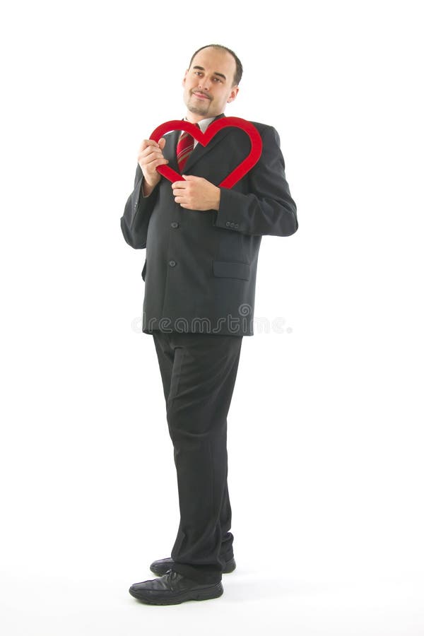 Man heart. stock image. Image of amorous, businessperson - 18689819