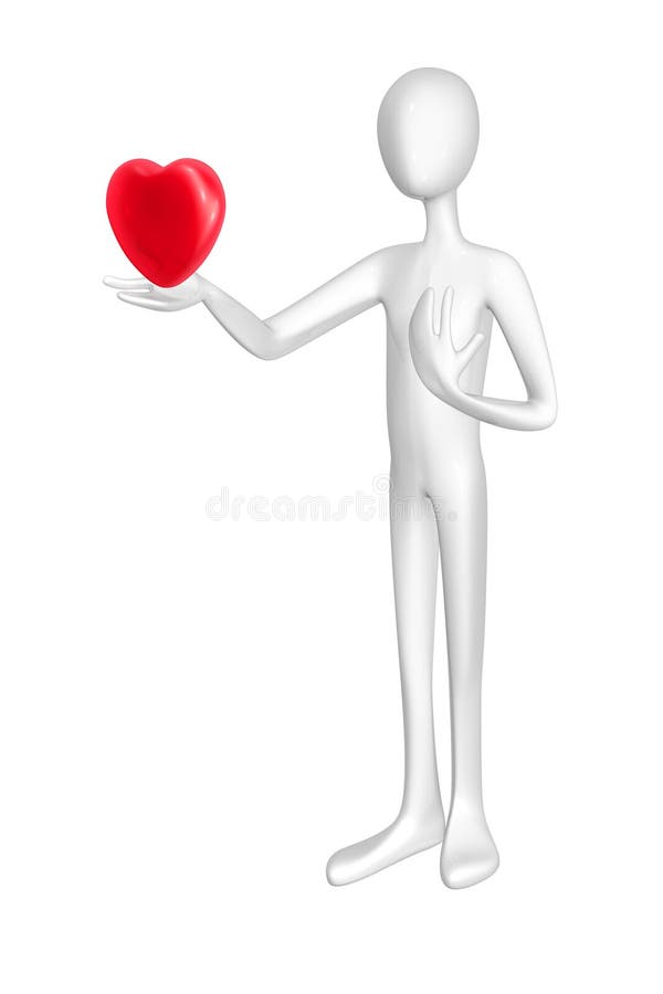 Businessman Balance Heart and Mind Stock Illustration - Illustration of ...