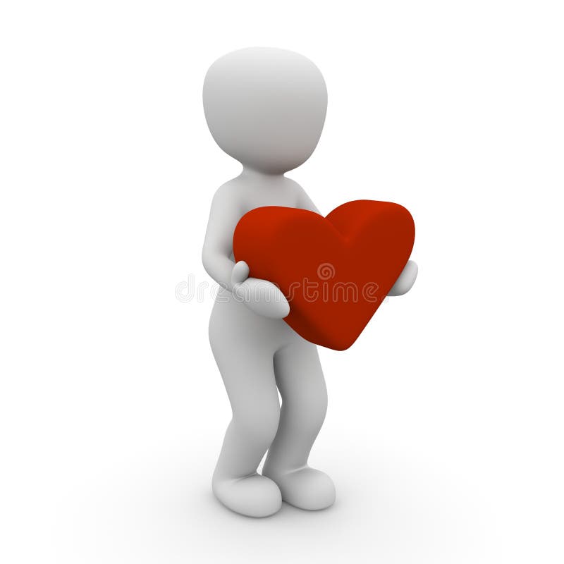 3d Man Holding Heart His Hands Stock Illustrations – 16 3d Man Holding ...