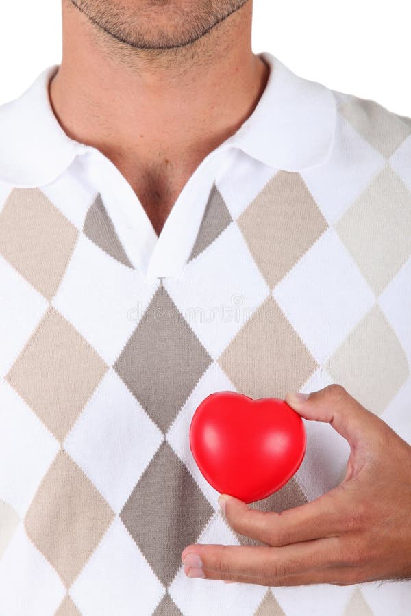 Man with heart-shaped box stock photo. Image of romance - 23098092