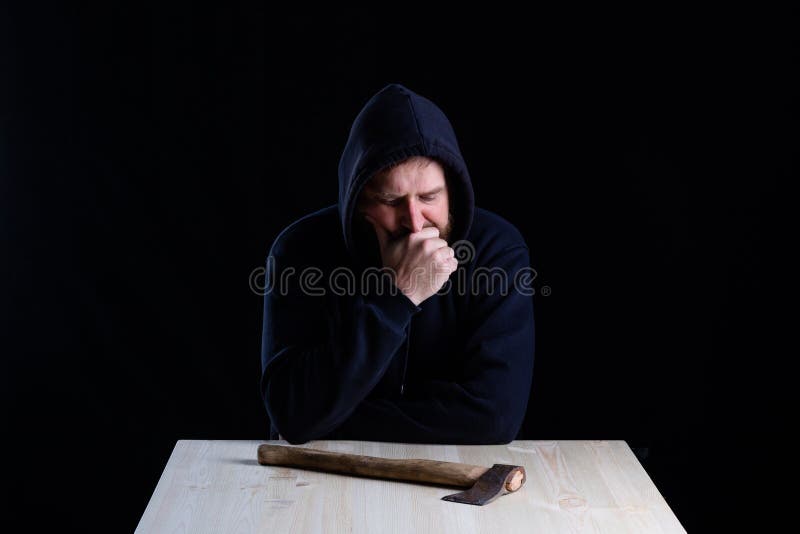 A Man in Heavy Thought, before Committing a Murder, is Tormented by ...