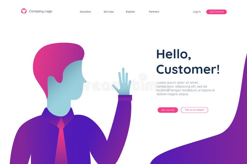 Hello Im a Customer Name Tag Sticker Shirt Words Stock Illustration ...