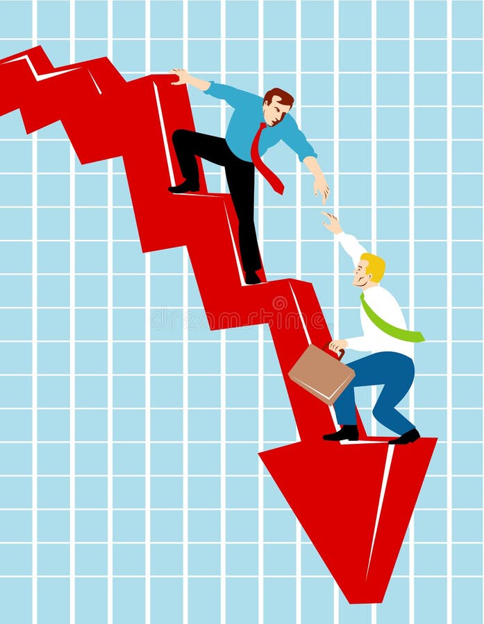 Man helping another fall stock vector. Illustration of crash - 8193495