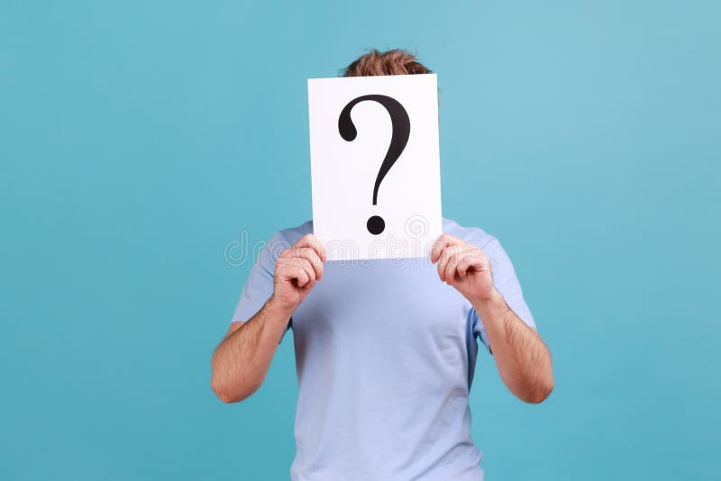 Question Mark Face Man