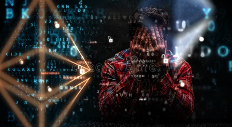 Hacker Hunting for Code Concept Stock Image - Image of stealing, crypto ...