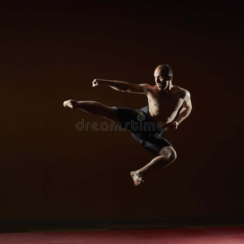 A Man in a High Jump Beats a Kick Stock Image - Image of athlete ...