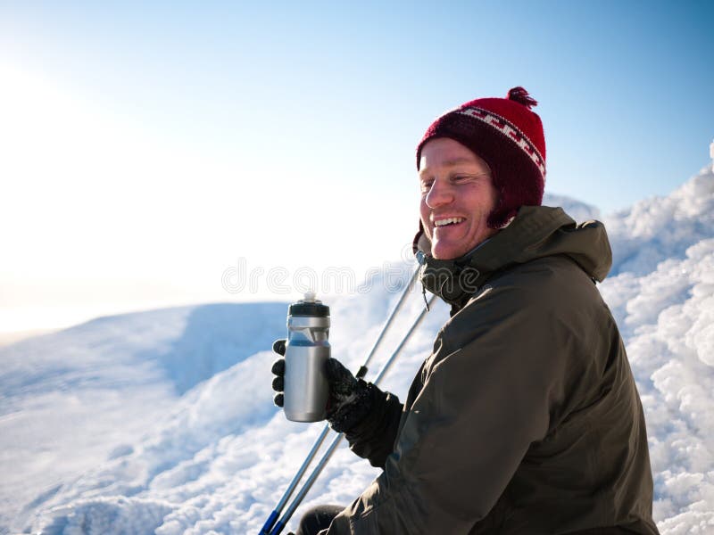 Man hiking stock photo. Image of dramatic, crest, hiking - 21764640
