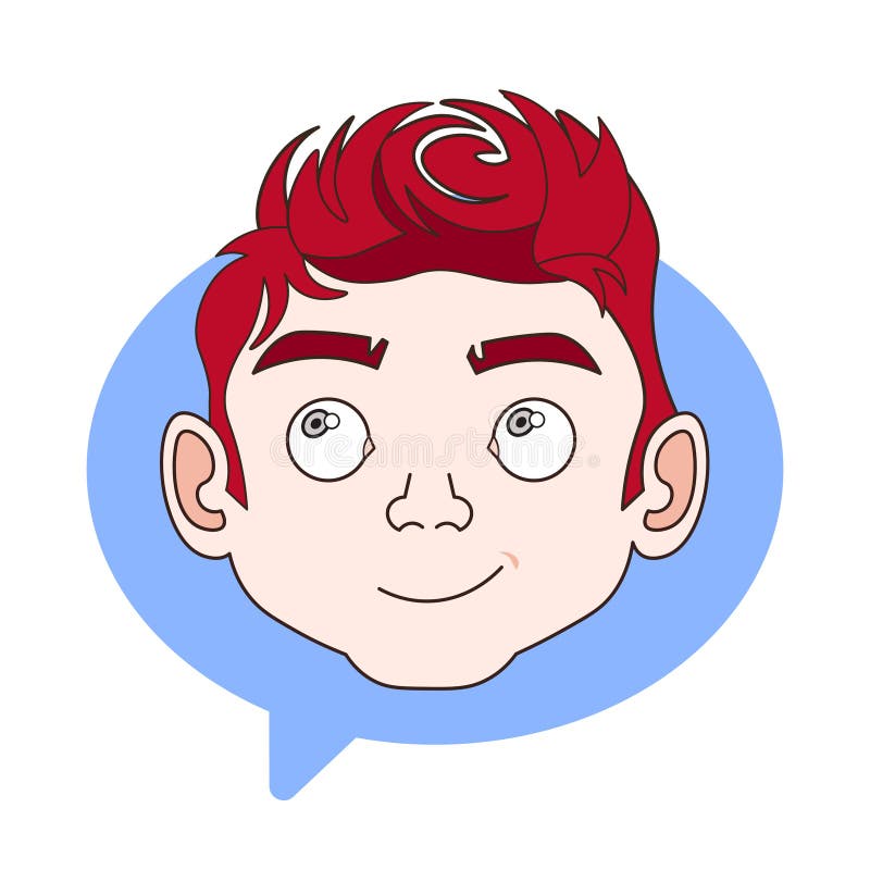 Man Hipster Face in Chat Bubble Isolated Male Profile Icon Avatar Stock ...