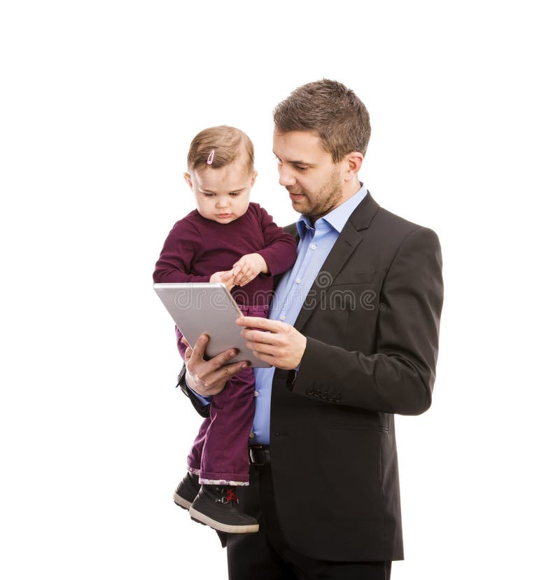 Man with his baby stock photo. Image of people, love - 37954270