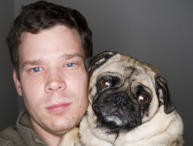 Man and His Dog stock image. Image of breed, expressive - 10843301