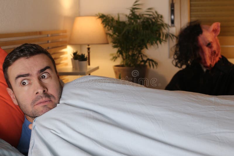 Man and His Imaginary Monster Stock Image - Image of alone, monster ...