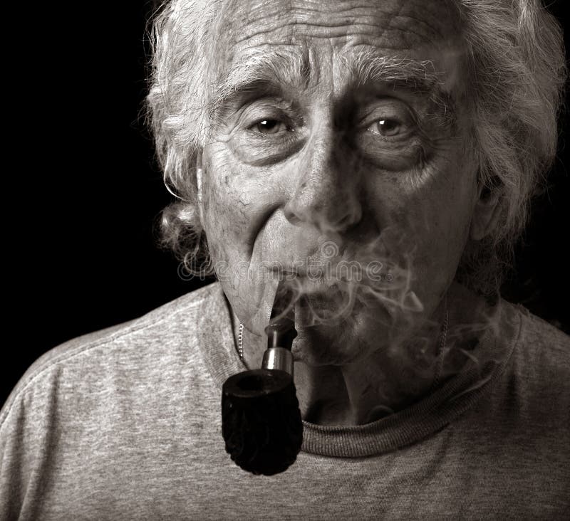 Man and His Pipe stock photo. Image of health, black, lifestyle - 8927428