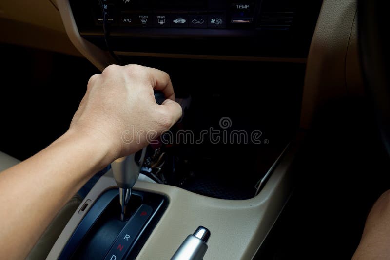 Man hold car gear. stock photo. Image of black, instrument - 70005538