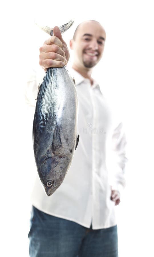 Man hold fish stock photo. Image of fish, caucasian, trophy - 16073506