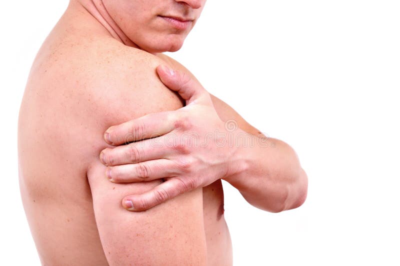 Man holding on arm stock photo. Image of human, hurt - 18051746