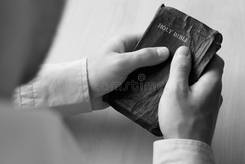 Man holding bible stock photo. Image of male, twenties - 21591850