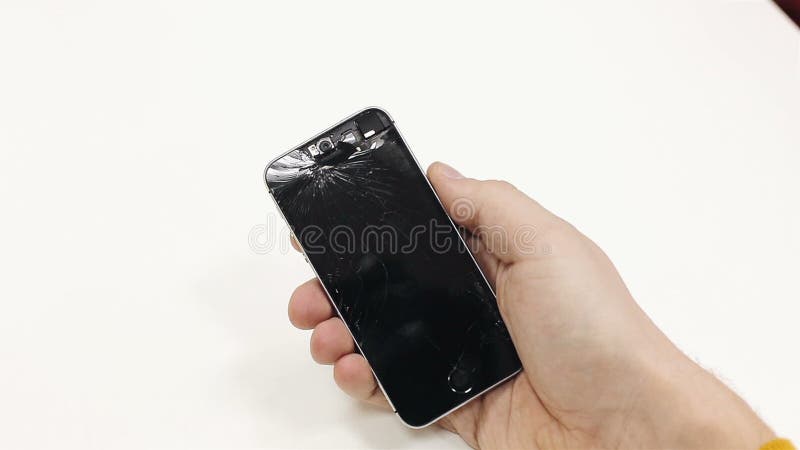Broken Phone and Repair Cost Indication. Stock Video - Video of broken ...