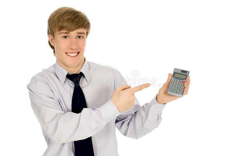 Holding a Calculator stock image. Image of accountant, calculation - 485171
